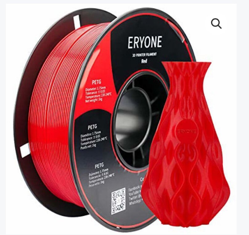 Нитка ERYONE PETG RED - Пластик - Klipper UA